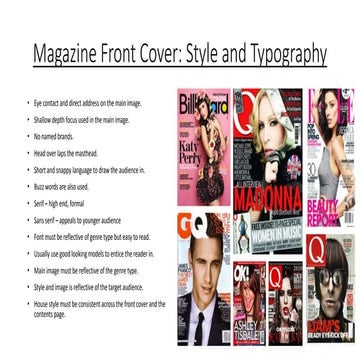 Magazine front cover | PPTX