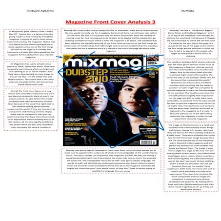 Magazine front cover analysis 2 | DOCX
