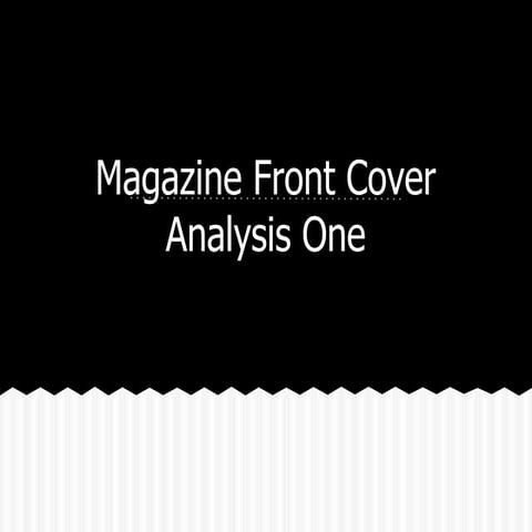 magazine front cover | PPTX