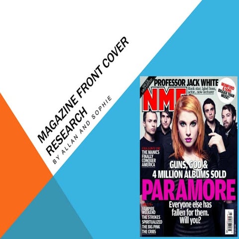 Magazine front cover research | PPTX