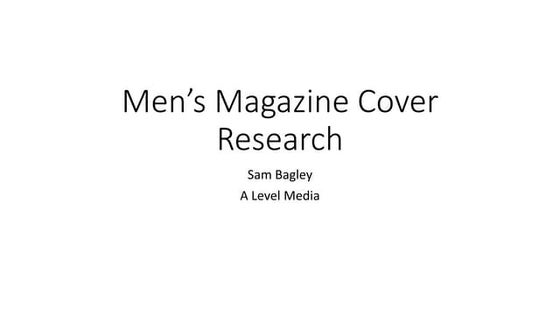 Magazine Front Cover Research - Mood Board | PPT
