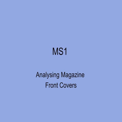 Magazine front covers | PPT