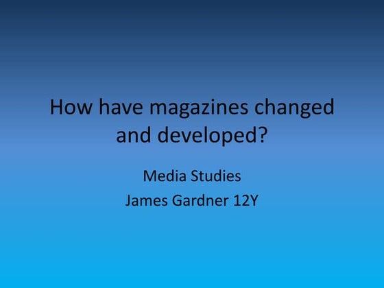 Magazine timeline | PPT