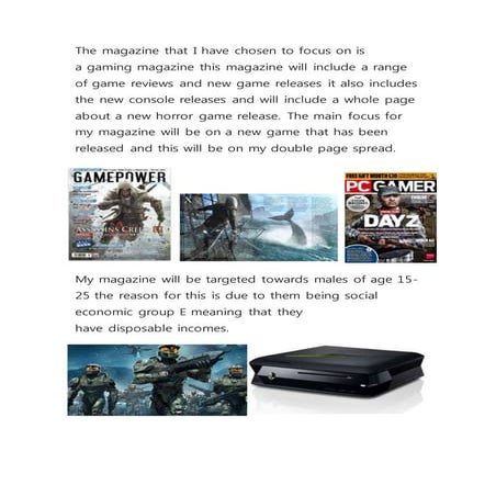 Magazine idea sheet | DOCX