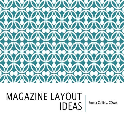 Magazine layout ideas | PPTX