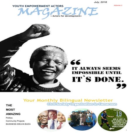 Youth Empowerment Actors web Magazine - July 2018 | PDF