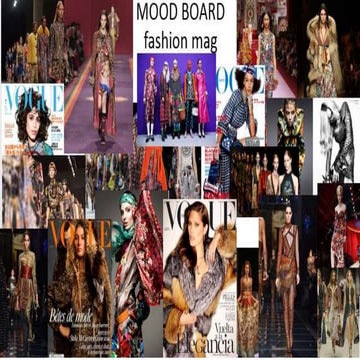 Magazine mood board | PPTX