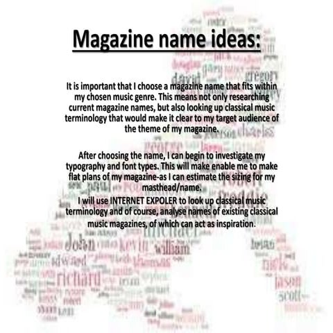 Magazine name ideas | PPTX