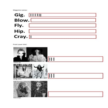 Magazine names. | DOCX