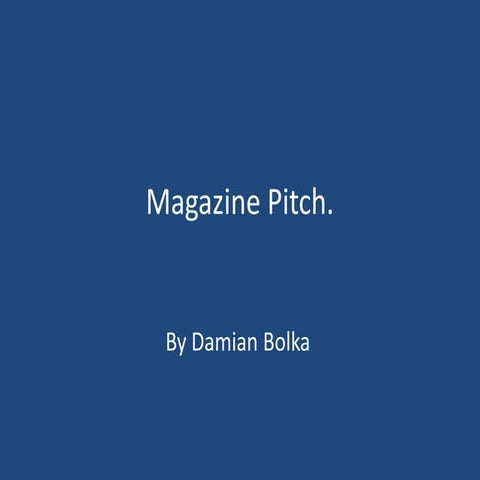 Magazine draft presentation | PPTX