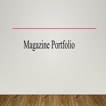 Comprehensive Guide to Creating a Pharmacy College Magazine Portfolio ...
