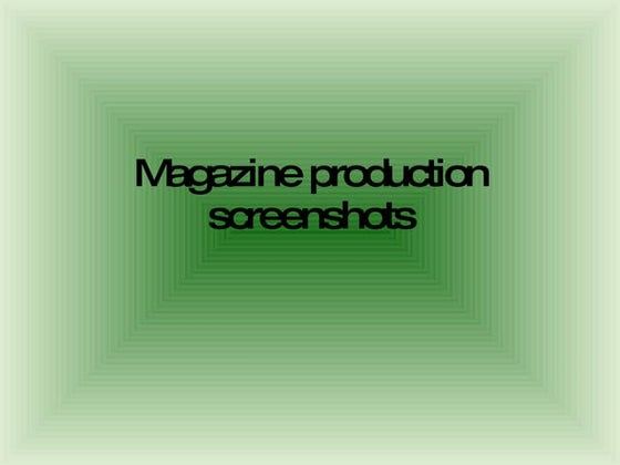 Print screen of magazine editing | PDF