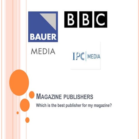 Magazine publishers | PPT