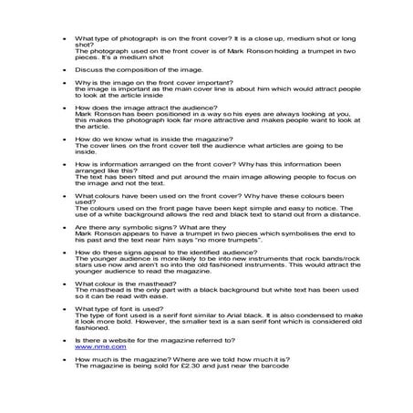 Magazine questions | PDF