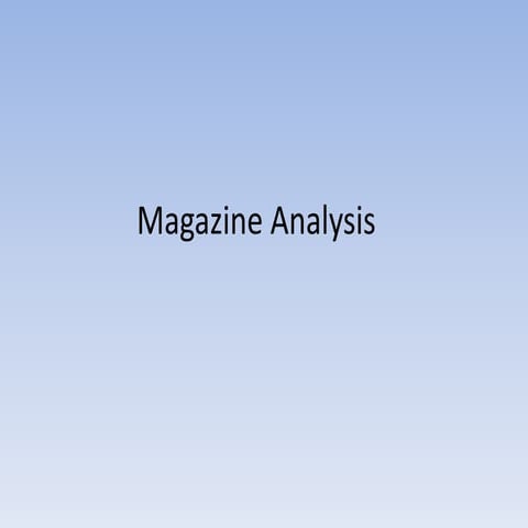 Magazine Cover Analysis | DOCX