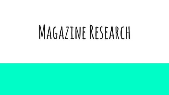 Total film magazine analysis | PPT