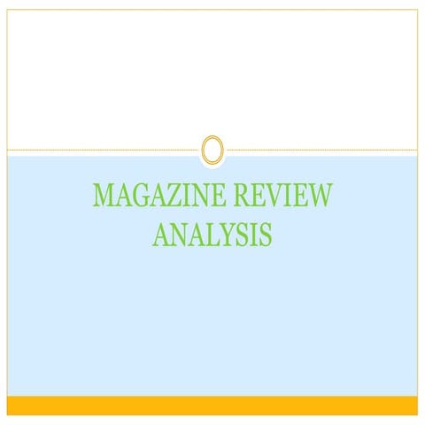 How to produce a movie magazine review | PPTX