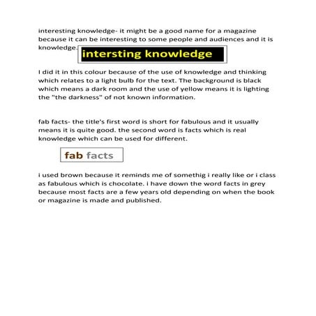 Magazine titles | DOCX