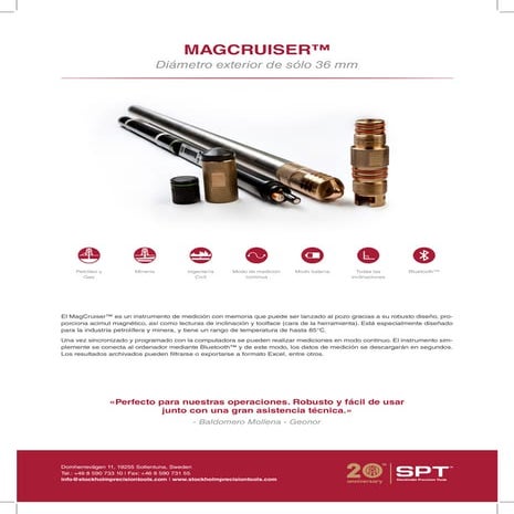 Medición de trayectoria de sondajes - MagCruiser | PDF
