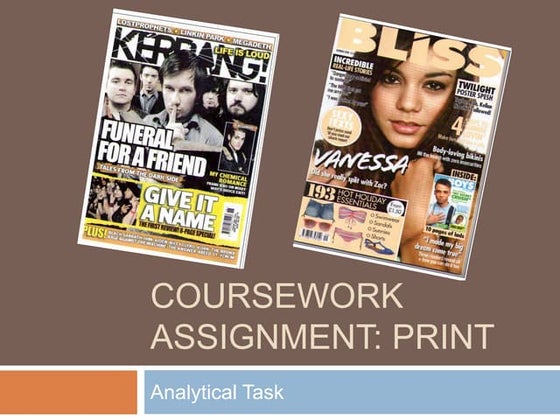 Key terms of a magazine front cover | PPT
