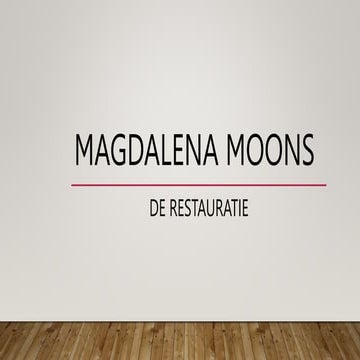 Magdalena Moons seduces the Spanish general Frances to postpone the ...