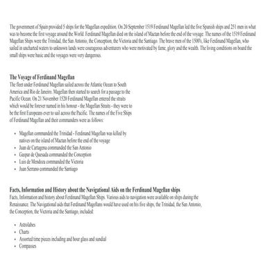 magellans ship.docx | Cruises | Travel Type