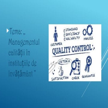 Managementul calitatii | PDF