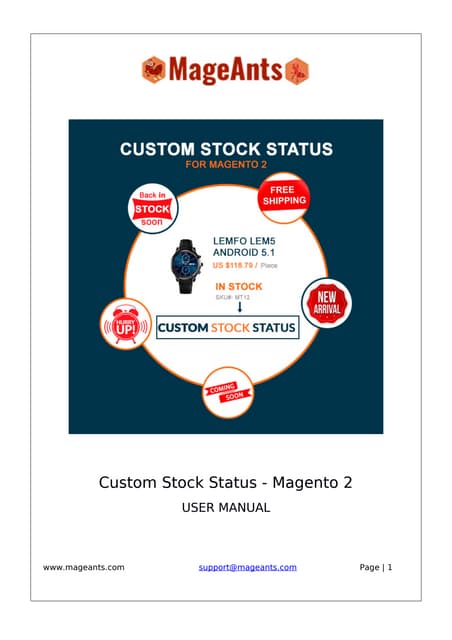 Magento 2 Custom Stock Status Pdf Technology And Computing 5453