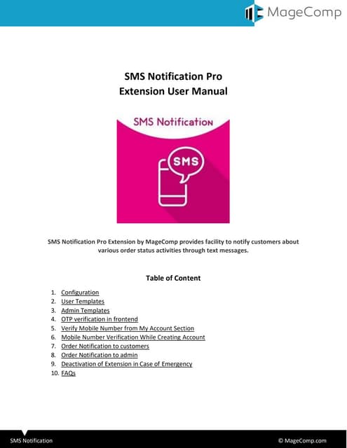 Magento WhatsApp Notifications | PDF