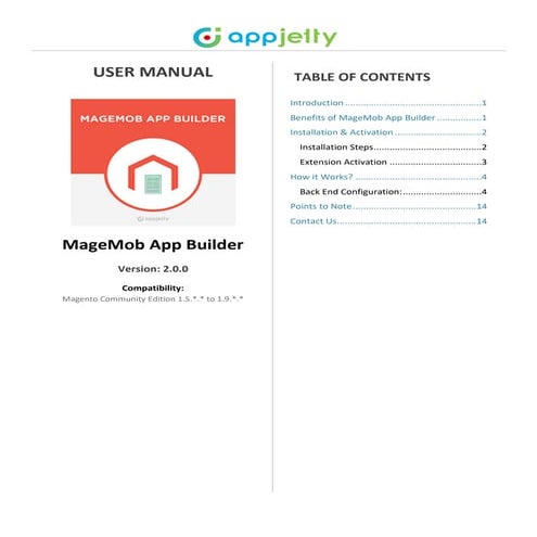 Magento Mobile App Builder, Mobile App For Magento Ecommerce Store - AppJetty | PDF