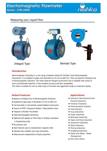 Model Approved Food/ sanitary Grade Flow Meter | PDF