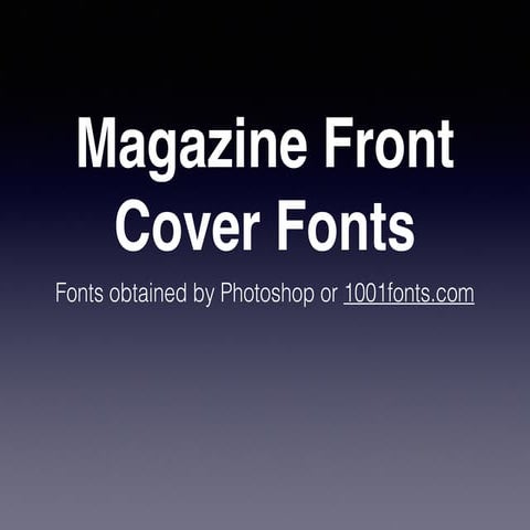 Masthead ideas | PPTX