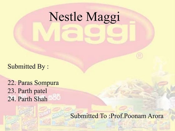 1. maggi the-product-life-cycle | PPT