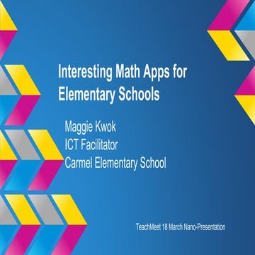 Interesting Math Apps for Elementary Schools | PPTX