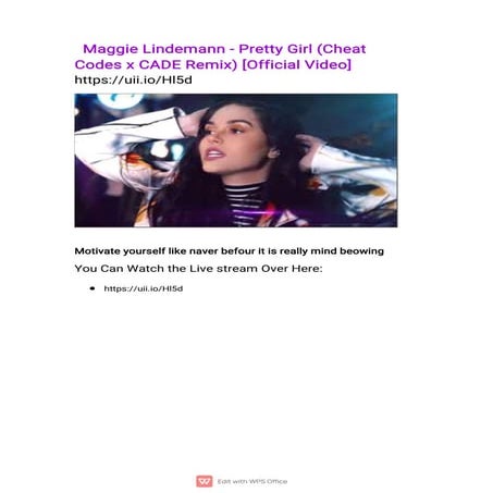Maggie lindemann pretty girl (cheat codes x cade remix) [official video] | PDF