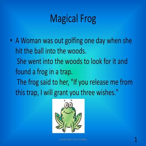 Magical Frog story | PPTX