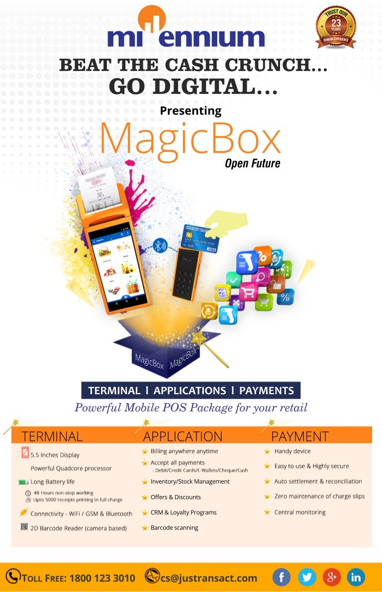 MagicBox Android Mobile POS - JusTransact
