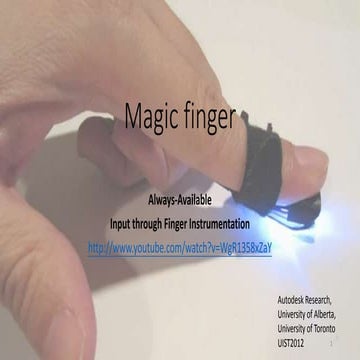 Magic finger | PPTX