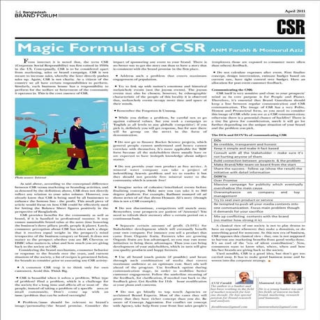 Magic formula for csr | PDF