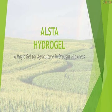 Alsta Hydrogel: A Magic Gel for Farmers | PPTX