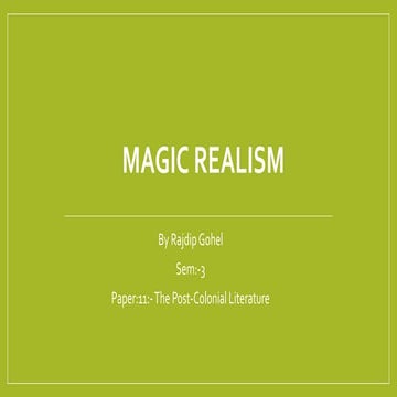 Magic realism | PPTX