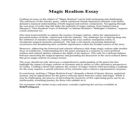 Magic realism | PPTX