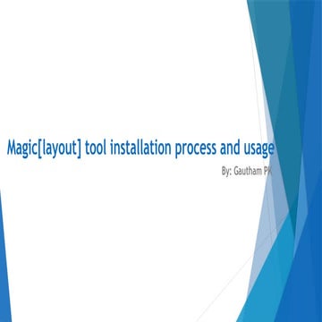 MAGIC TOOL Installation and Usage open source tool.pptx