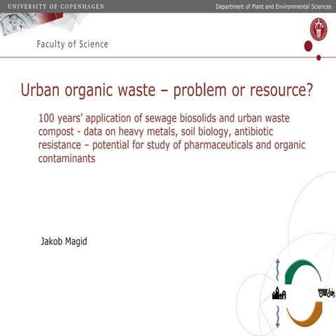 Jakob Magid - University of Copenhagen, Denmark - Urban organic waste ...