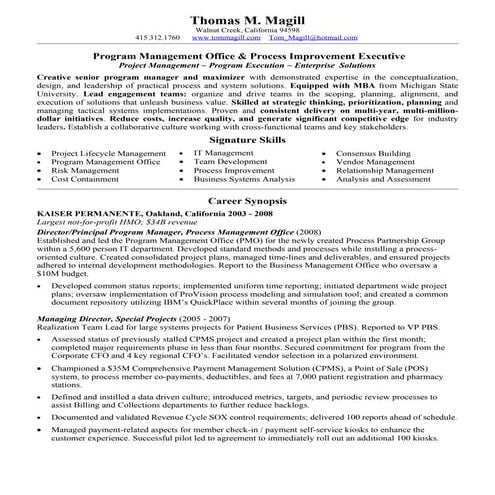 Resume - Roy Interrante, PMP