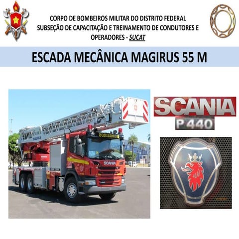 ESCADA MECÂNICA MAGIRUS 55 M - SCANIA | PDF