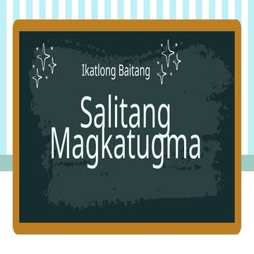 FILIPINO 3 PPT Q4 - Salitang Magkatugma.pptx