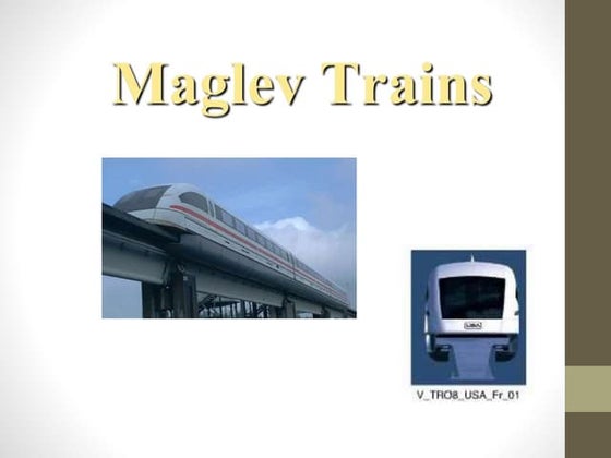 Presentation on maglev | PPTX