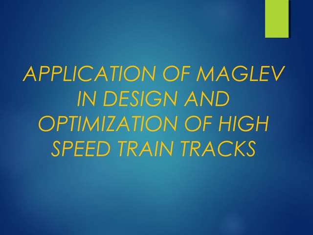Maglev trains | PPT