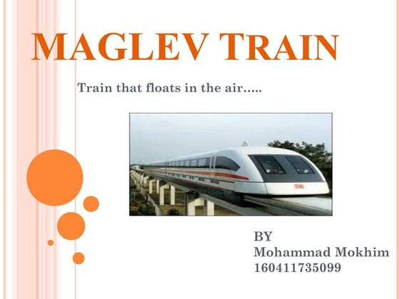 Basic Maglev Train and its Working | PPT